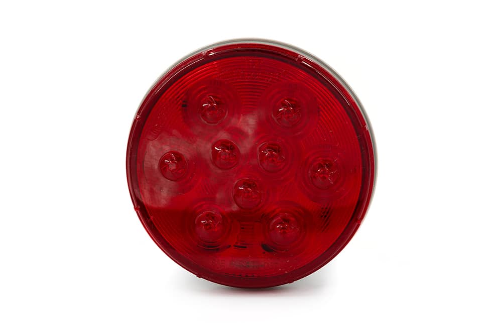 9 LED 4" Round STT - Red - Twin Cities Wrecker Sales
