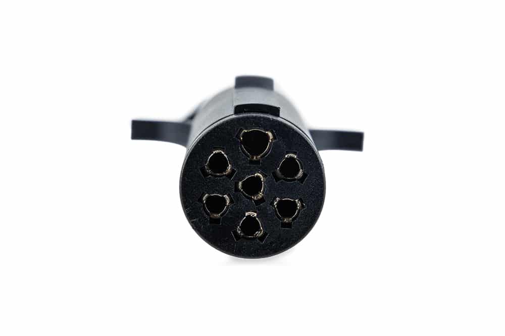 7-Way Round To 7-Way Flat Trailer Connector Adapter - Twin Cities ...